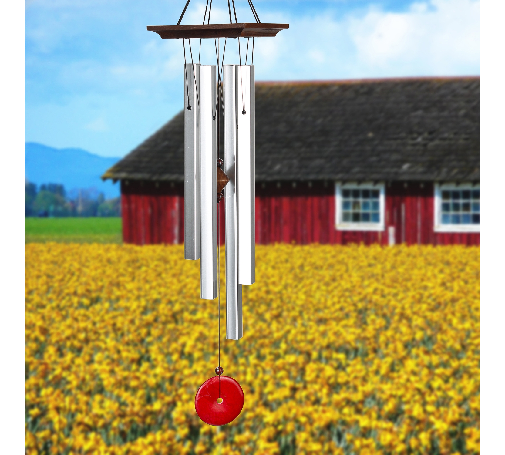 Carillon à vent Woodstock Chimes " Jaspe rouge " - Cocoonly